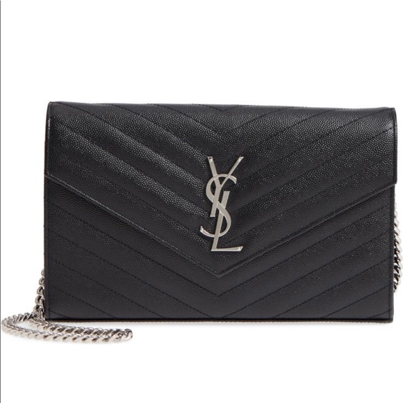 Yves Saint Laurent | Bags | Authentic Brand New Ysl Wallet On A Chain ...